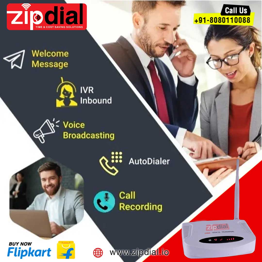 IVR Auto Dialer OBD and Voice Call Machine Provider - Zipdial