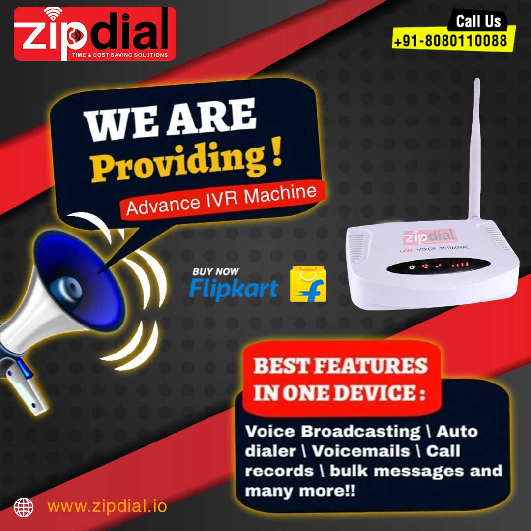 IVR Auto Dialer OBD and Voice Call Machine Provider - Zipdial