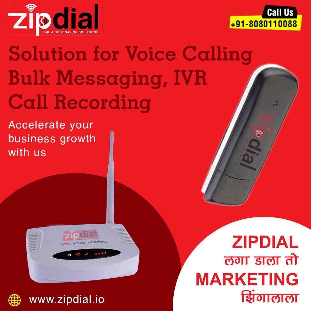 IVR Auto Dialer OBD and Voice Call Machine Provider - Zipdial